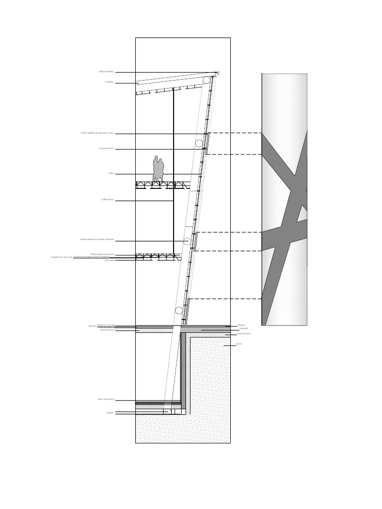 Corte Fachada | PDF | Materiales | Componentes