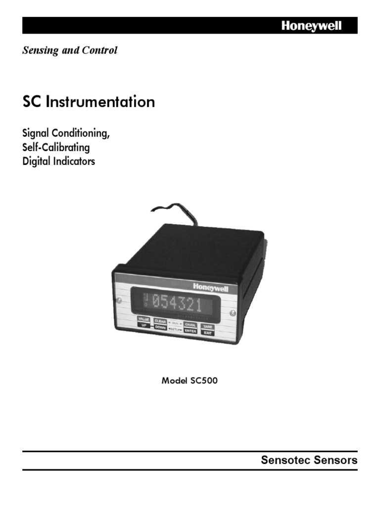 SC Instrumentation: Sensing and Control | PDF | Calibration | Sensor