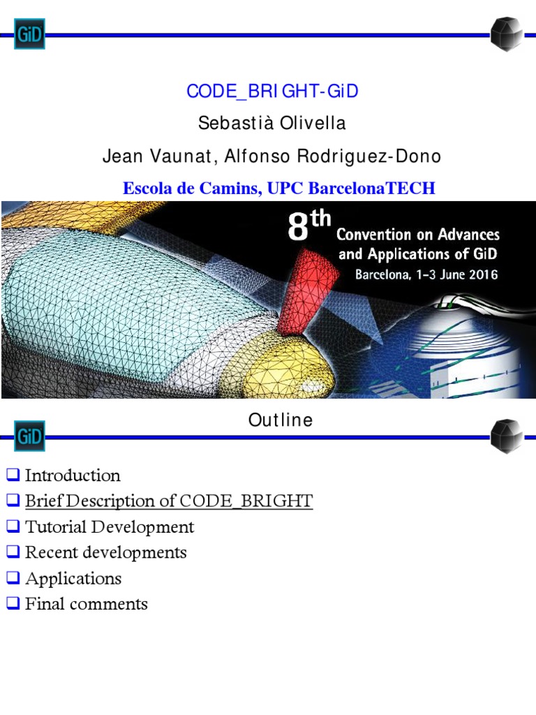 Code Bright GiD | PDF | Applied And Interdisciplinary Physics | Physics