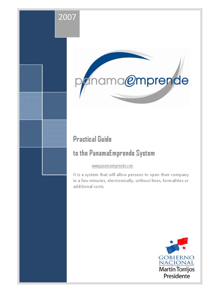 Guide to Using PanamaEmprende System | PDF | Identity Document | Business