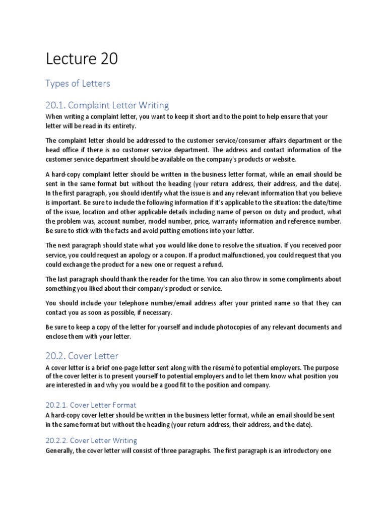 HUM102 Handouts Lecture20 PDF | PDF | Employment | Business