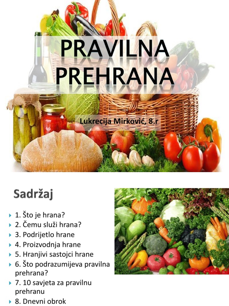 Zdrava Prehrana-Luki | PDF