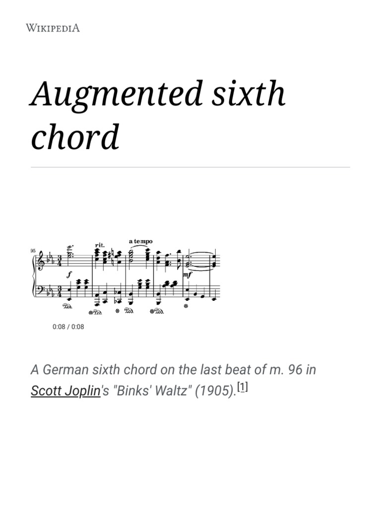 Augmented sixth chord: A German sixth chord on the last beat of m. 96 ...
