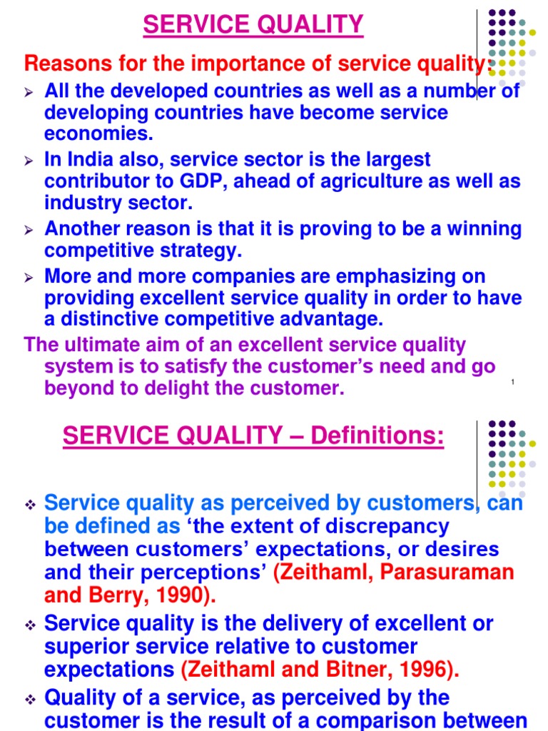 Understanding Service Quality Factors | PDF | Perception | Marketing