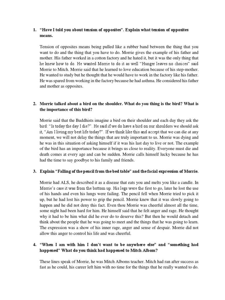 Tuesdays With Morrie | PDF