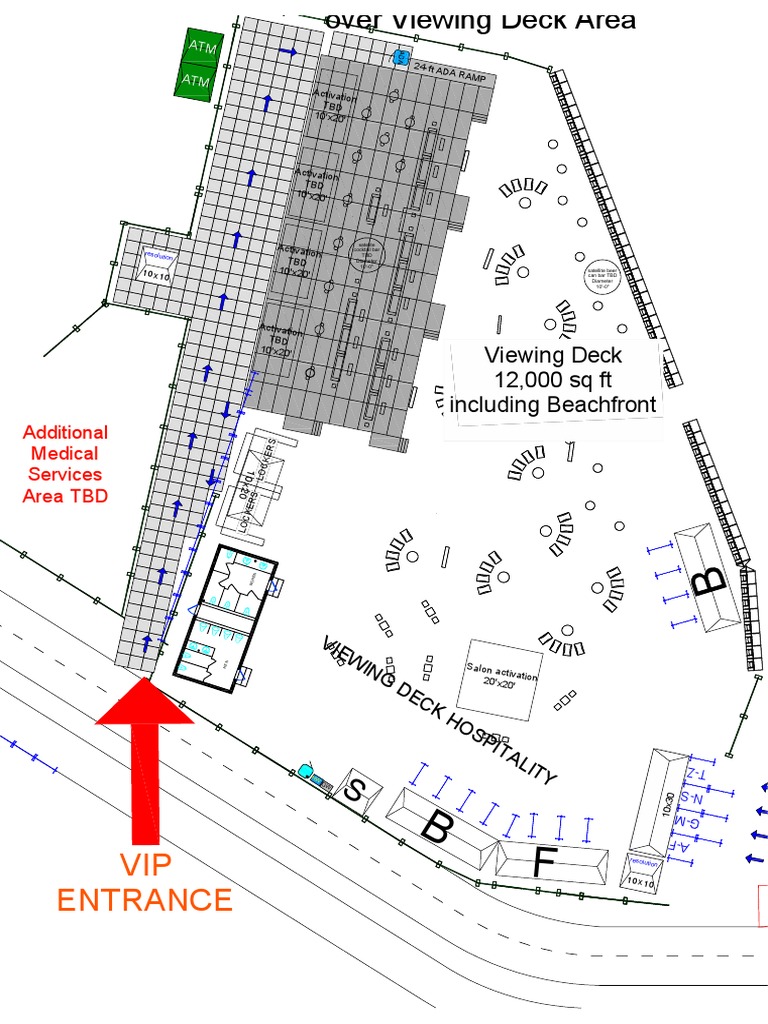 VIP Entrance: Viewing Deck 12,000 SQ FT Including Beachfront | PDF