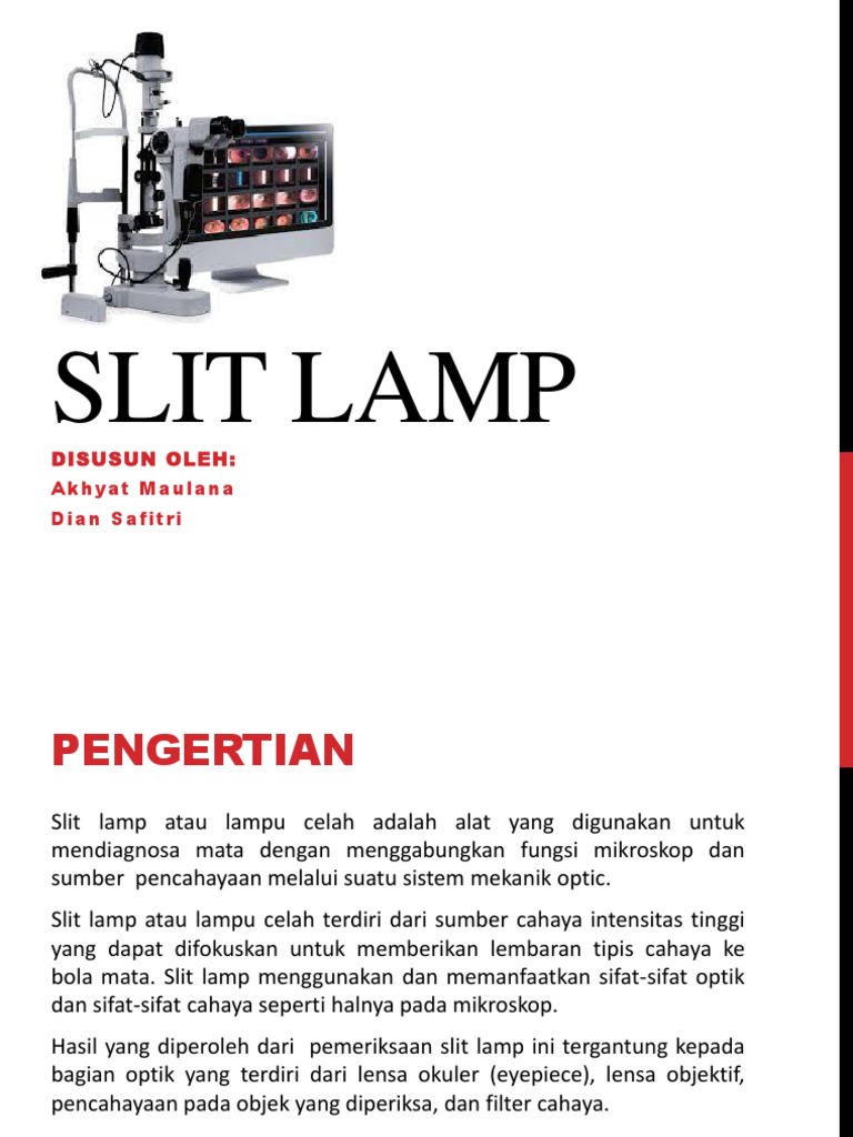 Fungsi dan Hasil Slit Lamp pada Mata | PDF | Kesehatan Holistik ...