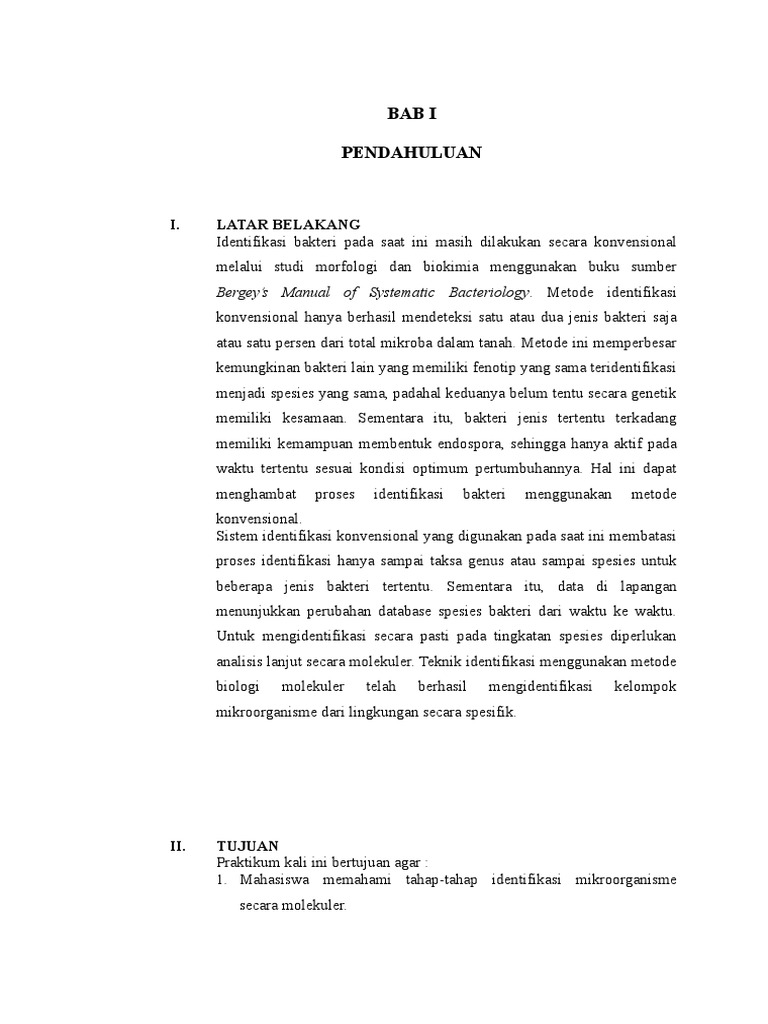 Mikro Identifikasi Molekuler | PDF