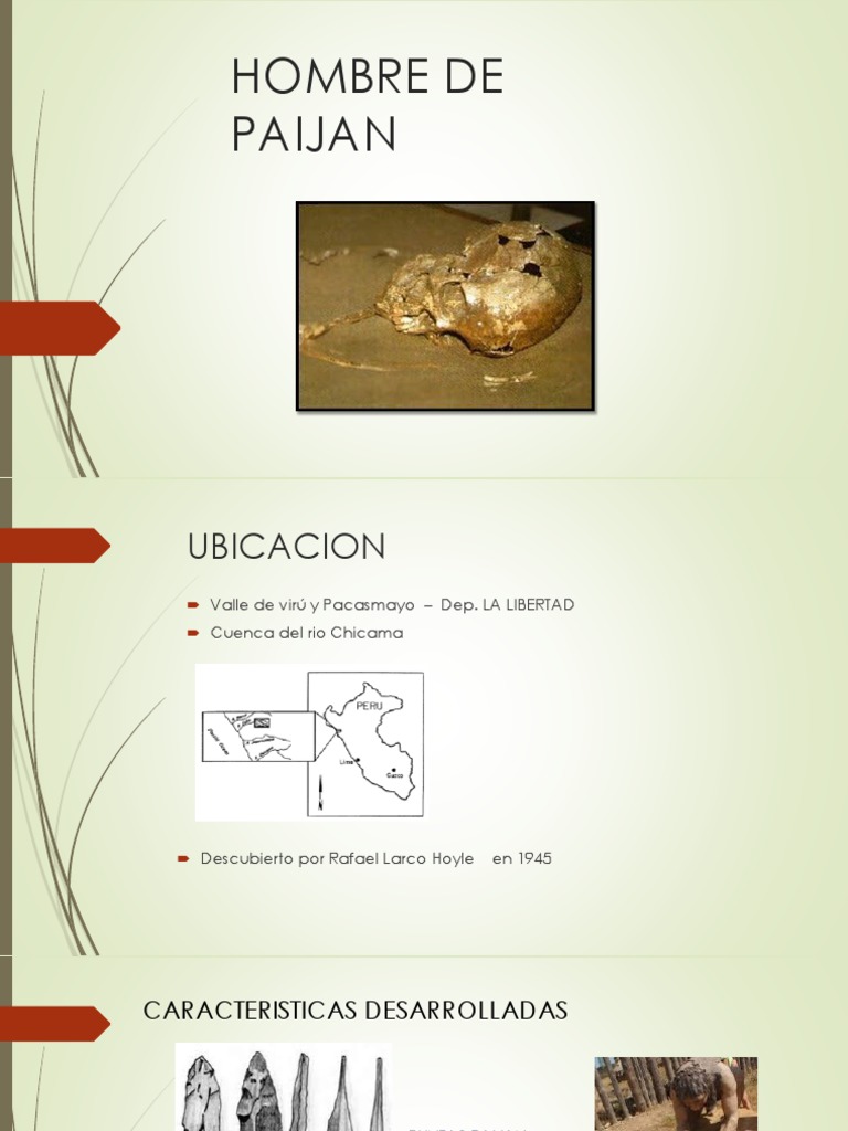 Hombre de Paiján: Ubicación y Características | PDF