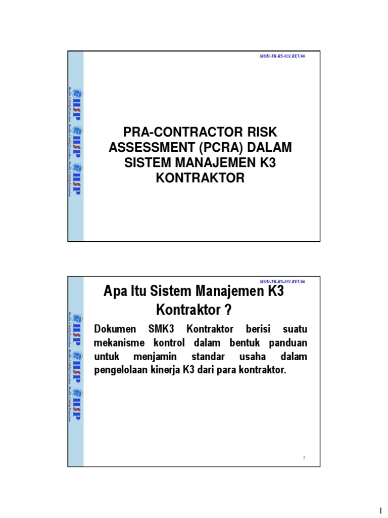 06.tahapan Penerapan PCRA | PDF