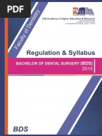 BDS Curriculum (1st Year - Final Year) RGUHS | PDF | Dental Degree | Neck