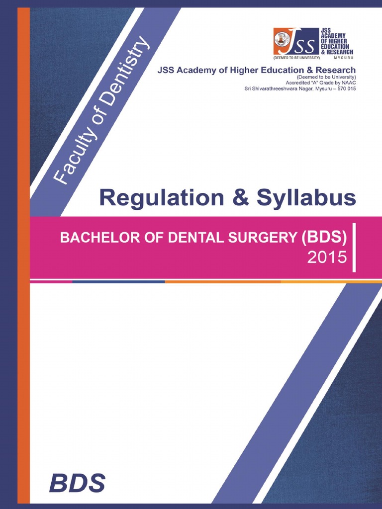 BDS Final PDF | PDF | Dental Degree | Dentistry