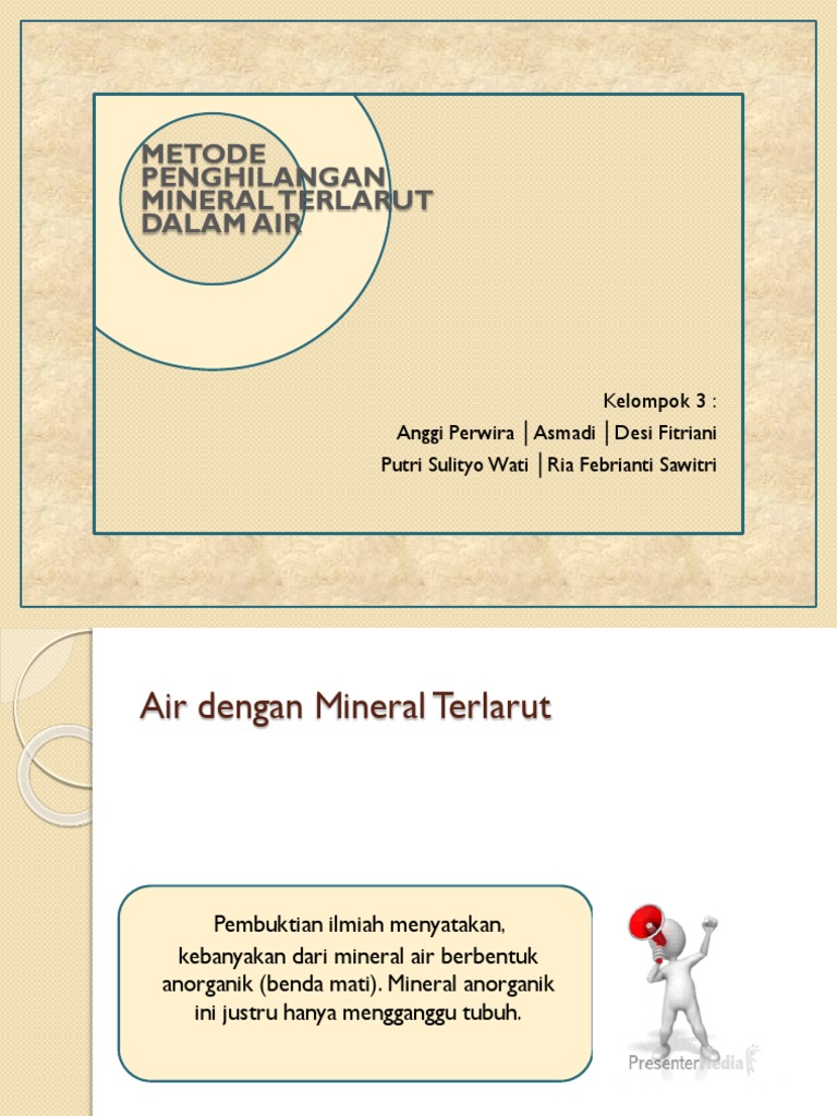 Metode Penghilangan Mineral Terlarut Dalam Air | PDF