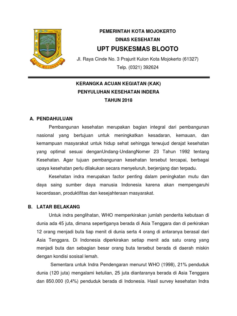 Kak Penyuluhan Indera | PDF