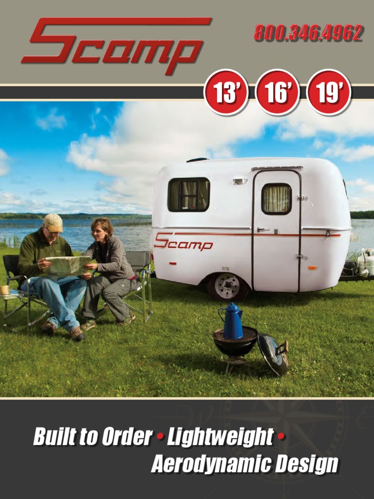 Scamp Trailers: 13' Lightweight Specs | PDF | Bathroom | Sink