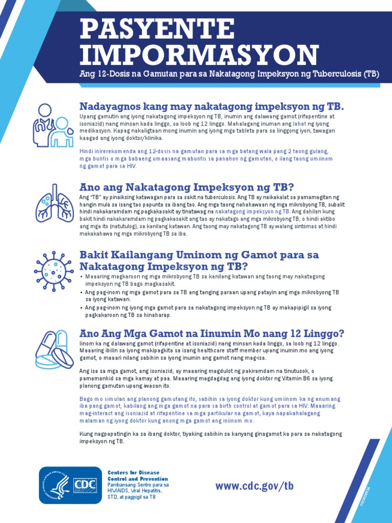 LTBI PatientBrochure Tagalog | PDF
