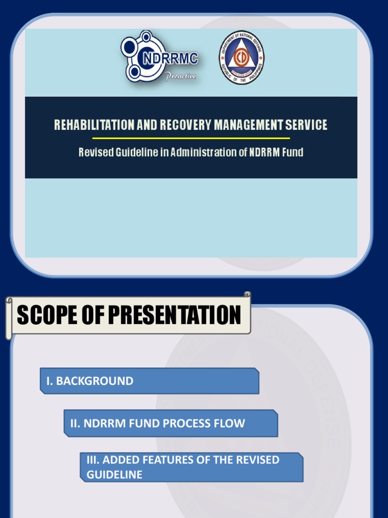 Rehabilitation and Recovery Management Service: Revised Guideline in ...