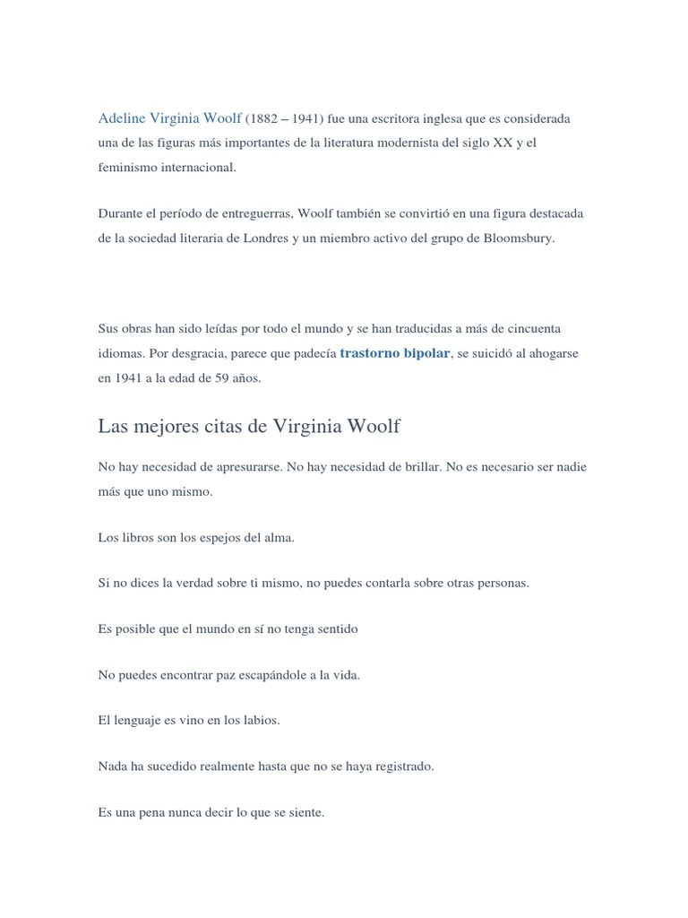 Adeline Virginia Woolf | PDF | Virginia Woolf
