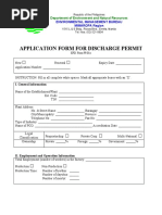 Discharge Permit Application Form Sample Filled Up | PDF | Water ...