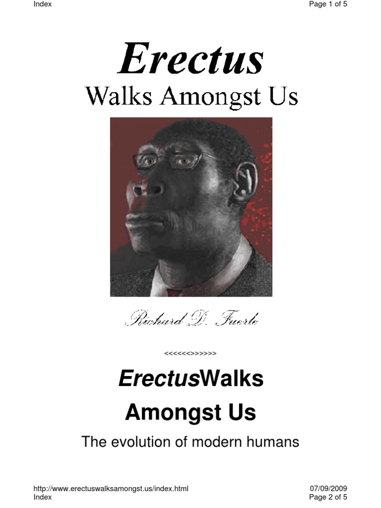 Homo Erectus Walks Amongst Us | PDF | Homo | Neanderthal