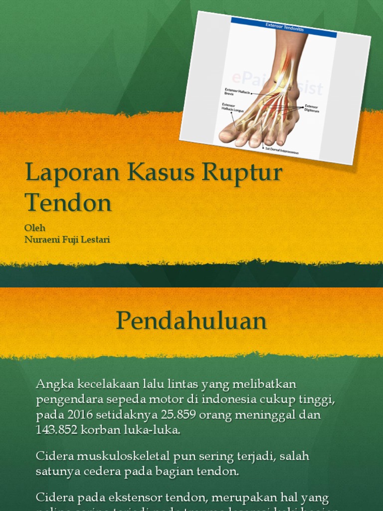 Ruptur Tendon | PDF