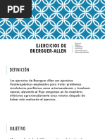 Ejercicios de Buerger Allen | PDF