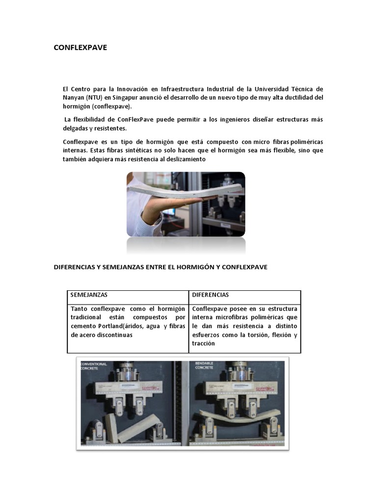 Hormigón Flexible ConFlexPave: Innovación Ecológica | PDF | El plastico ...