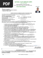 NYSC Request Letter | PDF | Finance & Money Management | Social Science