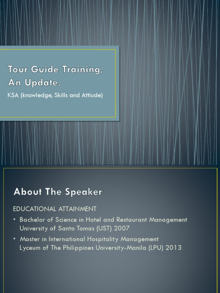 Tour Guide Training & Insights | PDF | Vocational Education | Philippines