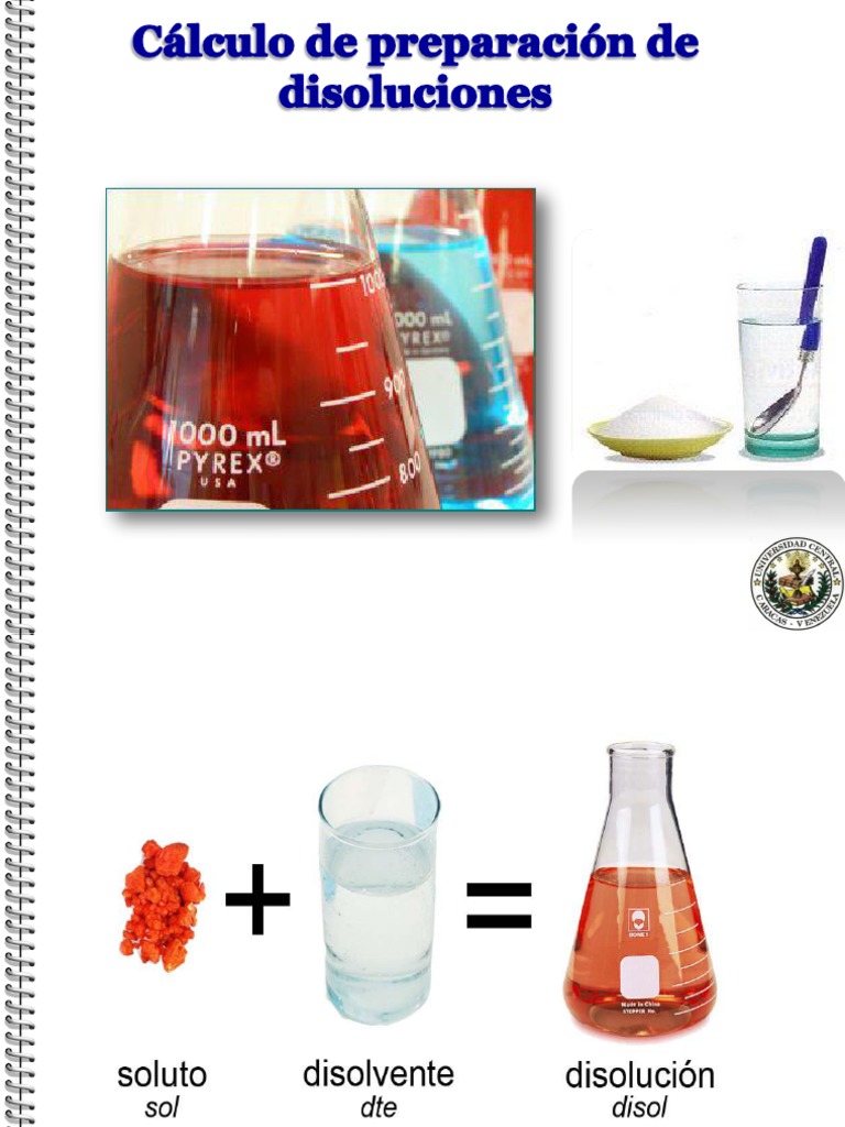Cálculo de Preparación de Disoluciones | PDF | Concentración ...