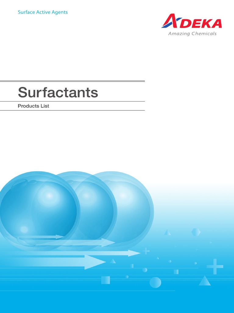 ADEKA Surfactants-productsList 1111 PDF | PDF | Surfactant | Paint