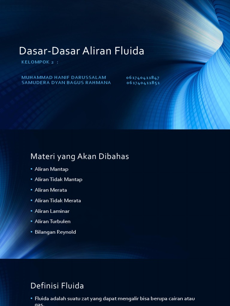 Aliran Fluida: Turbulen dan Laminar | PDF
