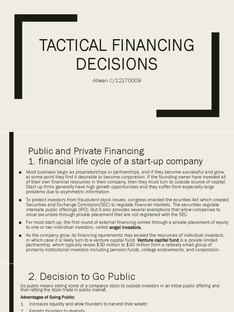 Startup Financing & IPO Process | PDF | Initial Public Offering | Lease