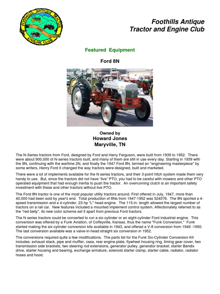 Ford_8N | Tractor | Transmission (Mechanics)