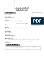 Format Biodata Taaruf | PDF