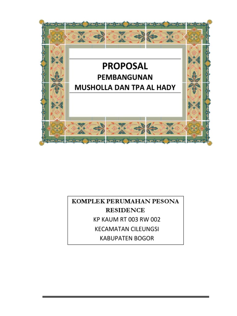 Contoh Proposal Musola | PDF