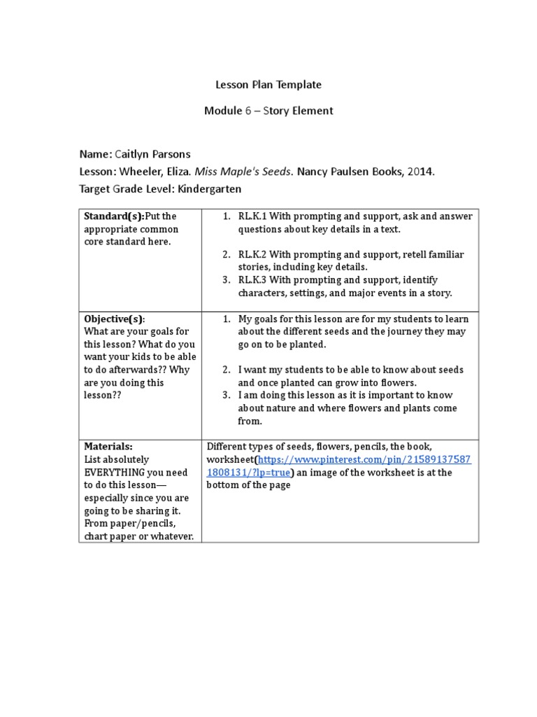 Edt 315 Module 6 Lesson Plan Template Fixed-1 3 | PDF | Lesson Plan ...