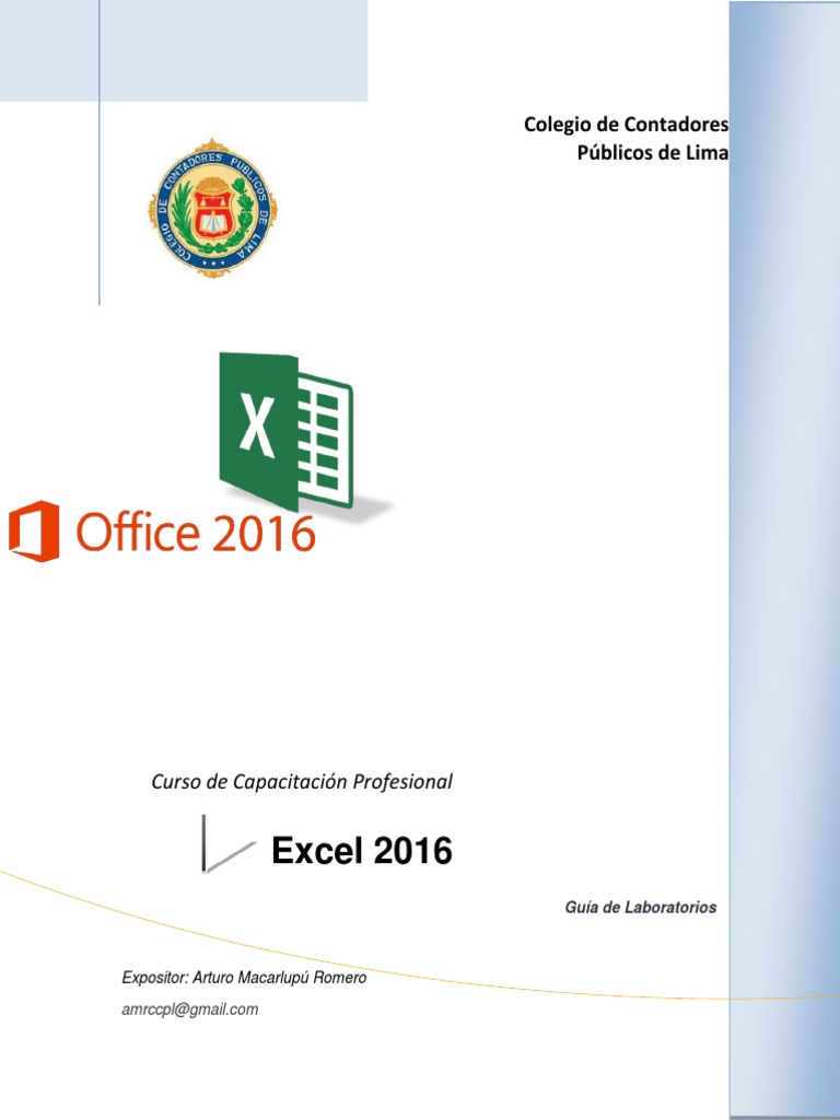 Excel 2016 Basico Art | PDF | Microsoft Excel | Point and Click