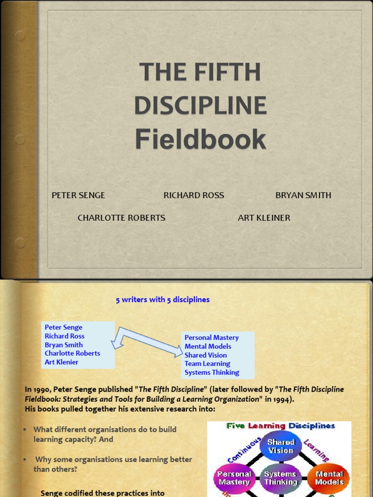 Senge Fifth Discipline | PDF | System | Learning