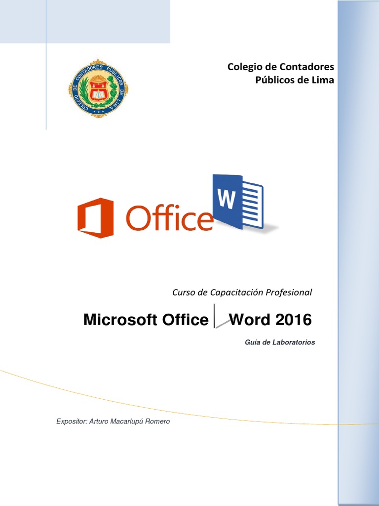 Word 2016 Basico Art | PDF | Point and Click | Microsoft Word