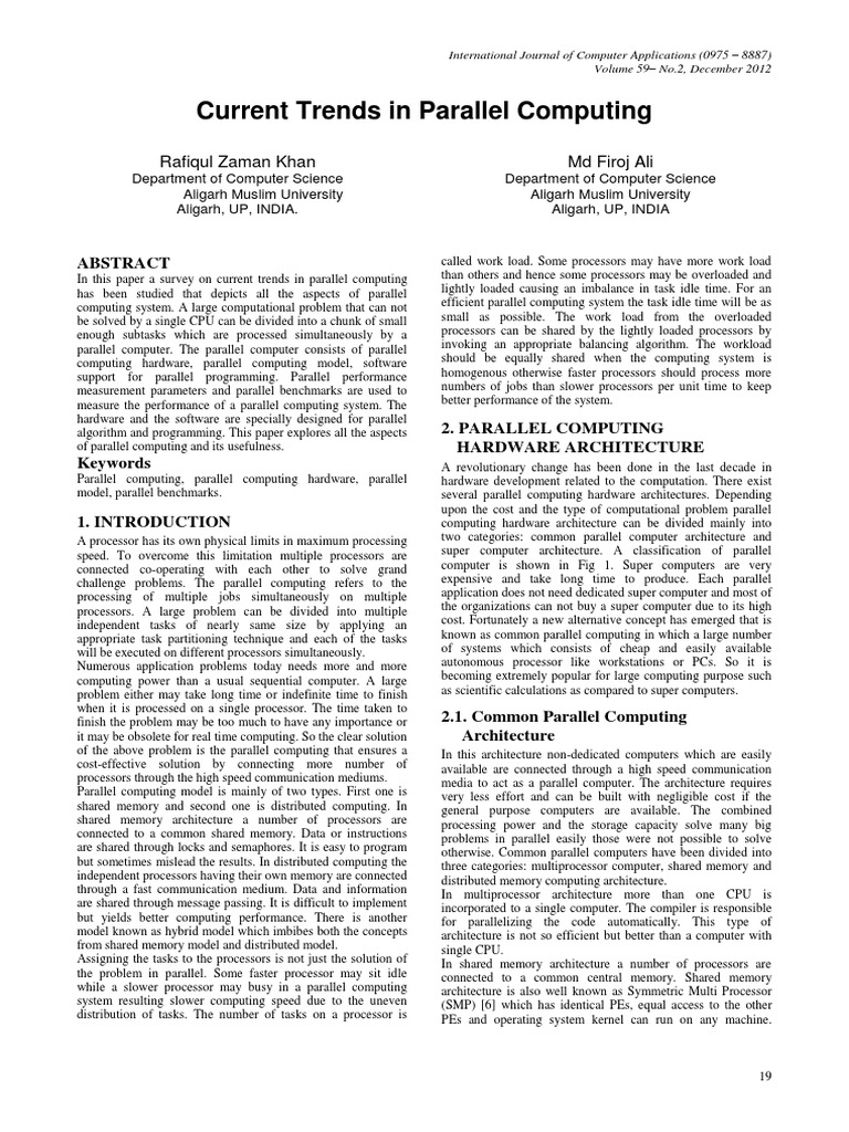 1 Of 1 Pdf Pdf Parallel Computing Distributed Computing