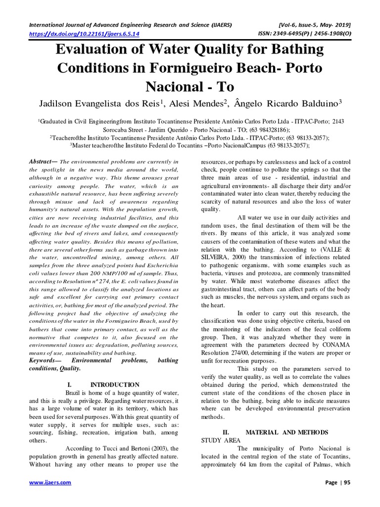 14 Evaluationof PDF | PDF | Water Quality | Water