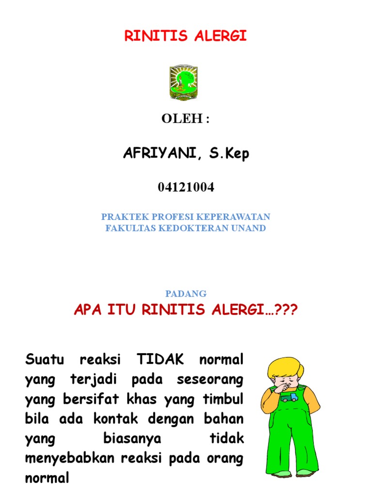 Lembar Balik Rinitis Alergi Ok | PDF