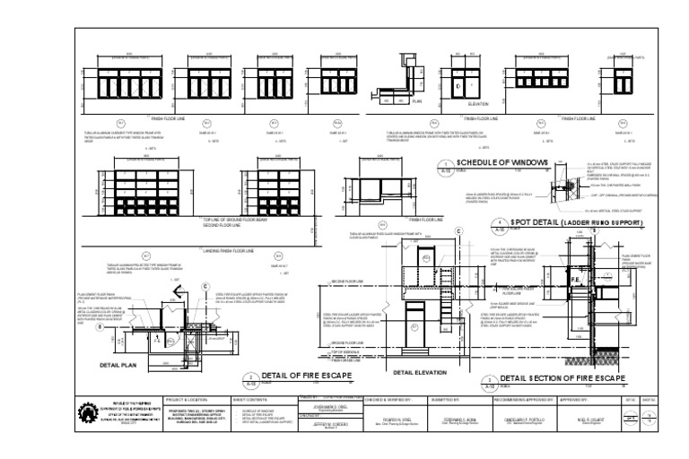 Schedule of Windows: Elevation Plan | Download Free PDF | Window | Wall