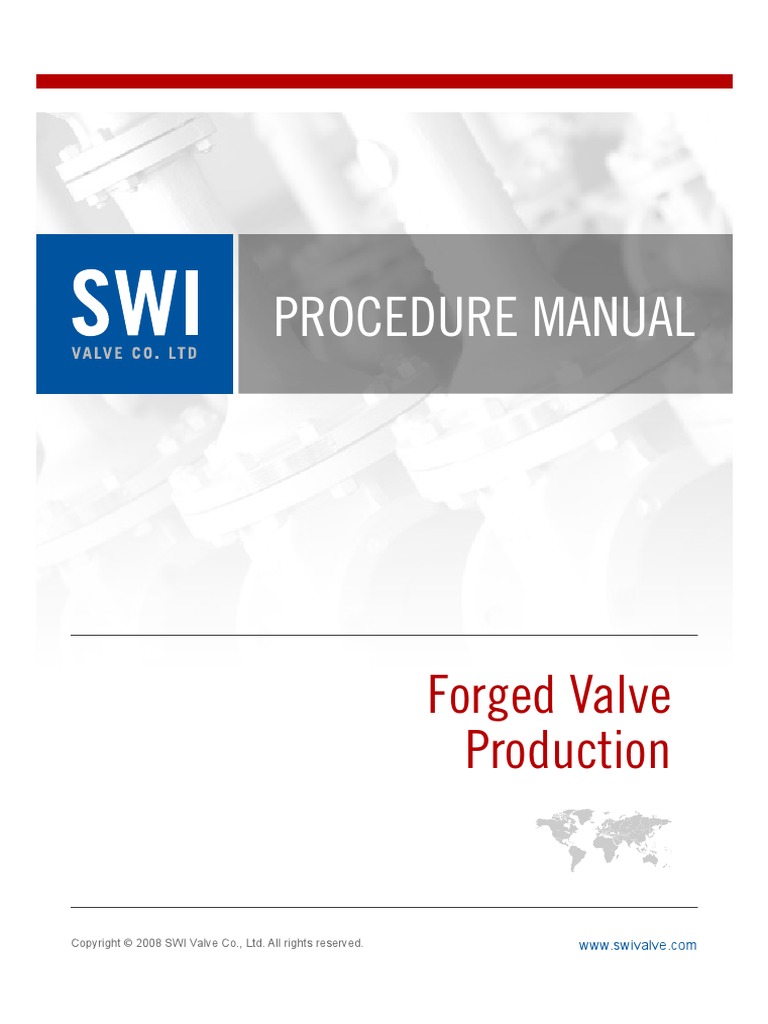 SWI Procedure Forged | PDF | Valve | Pipe (Fluid Conveyance)