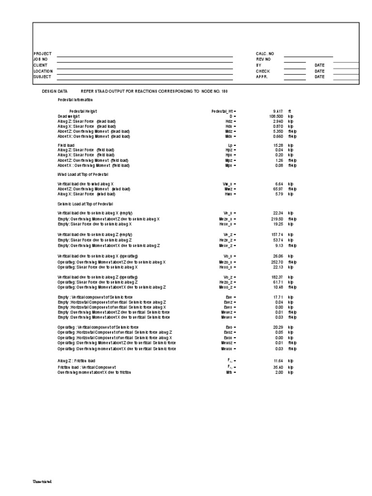 Pipe Rack Foundation | PDF | Structural Engineering | Applied And ...