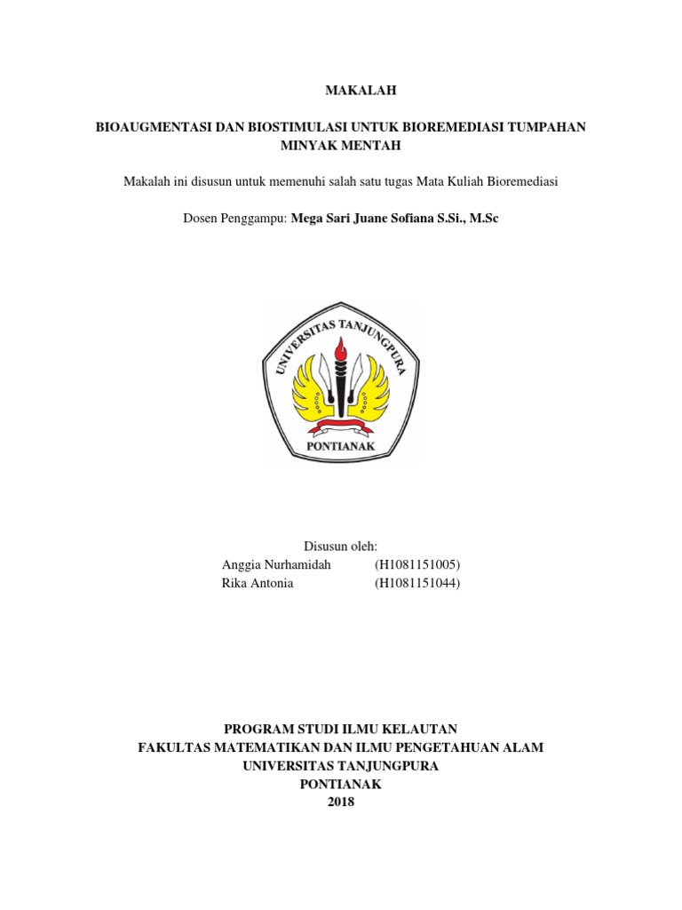Bioaugmentasi dan Biostimulasi Bioremediasi Minyak | PDF