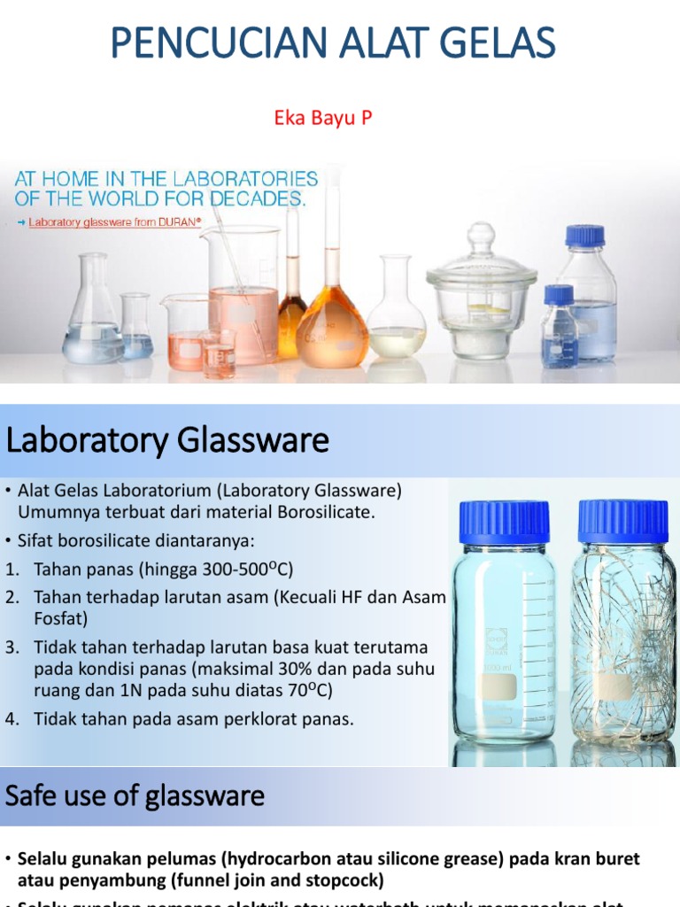 Pencucian Alat Gelas | PDF