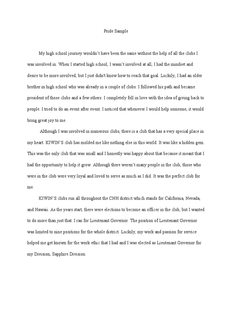 Juan Perez - Pride Sample | PDF