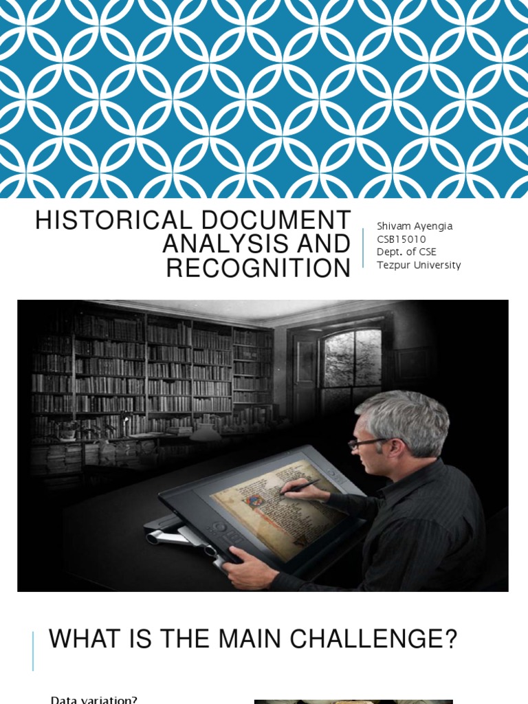 Historical Document Analysis and Recognition | PDF | Career & Growth ...